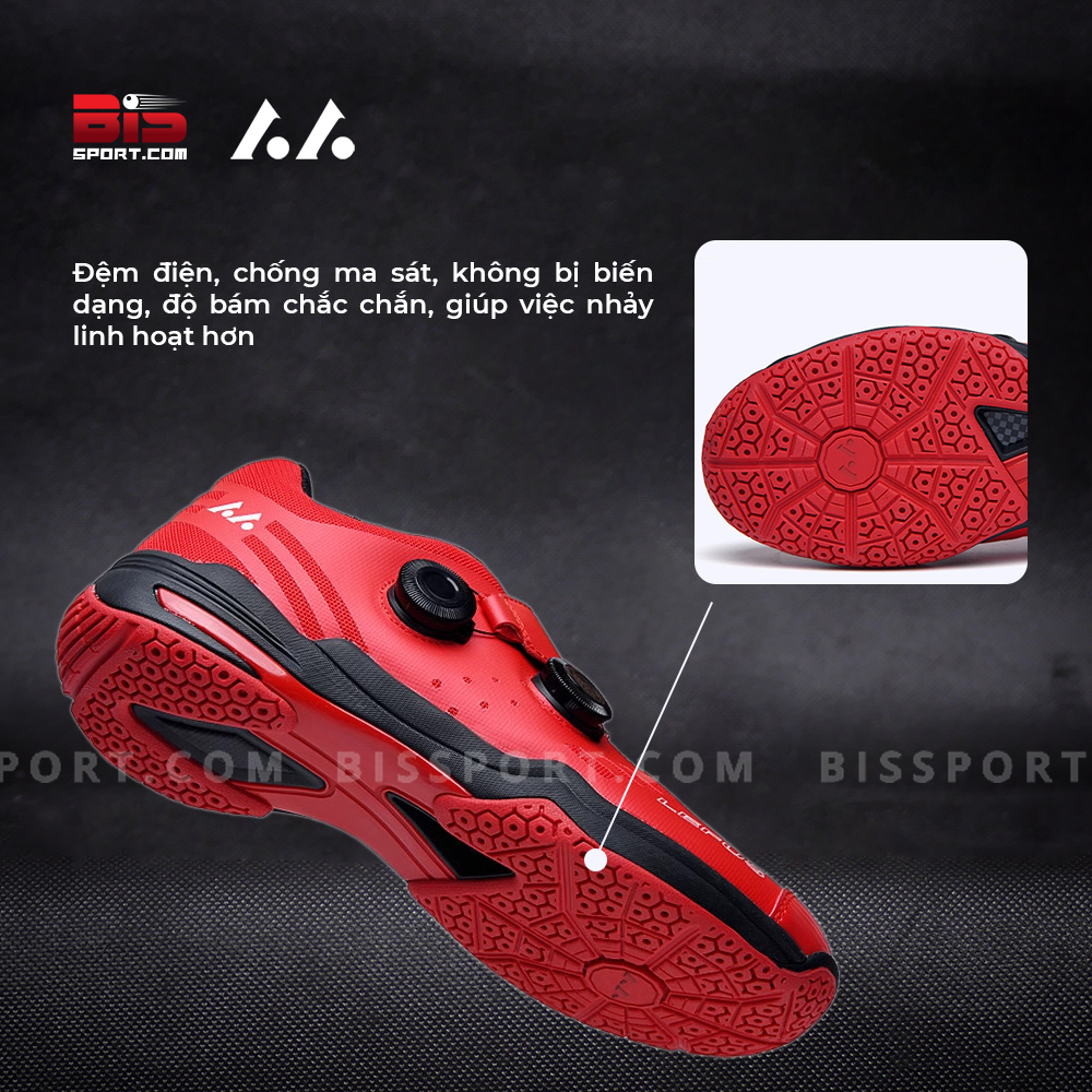 Giày Cầu Lông Bóng Chuyền Lefus Chính Hãng L013 Xanh Đen - Thiết Kế Nút Vặn, Giày Bám Sàn Tốt Và ...